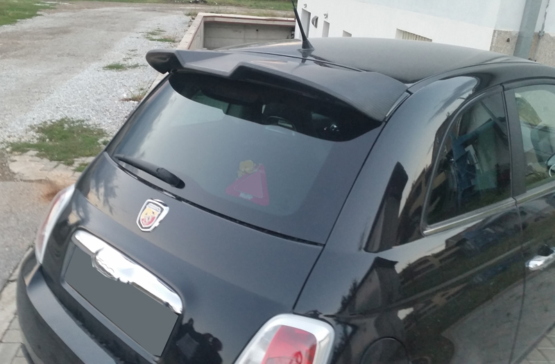 Koshi Group LLC | Carbon fiber 500 ABARTH spoiler Aggressive | SKU ...
