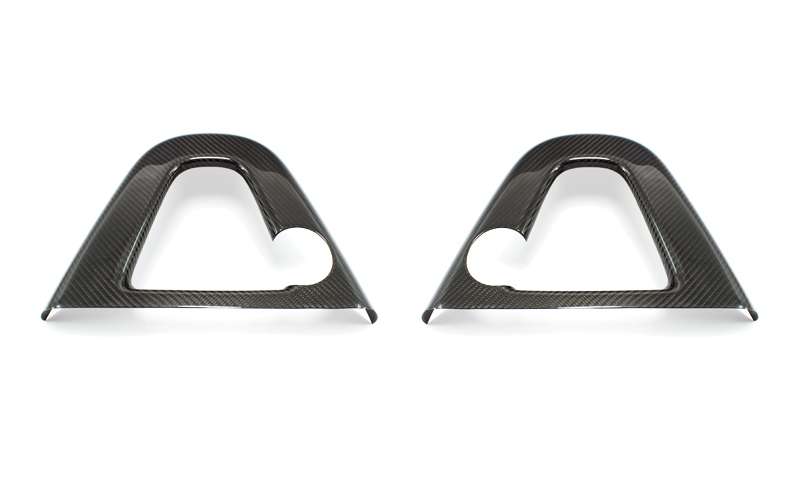 Carbon Fiber Mercedes Benz SLK R172 Rear Seat Trim Cover With Hole ...